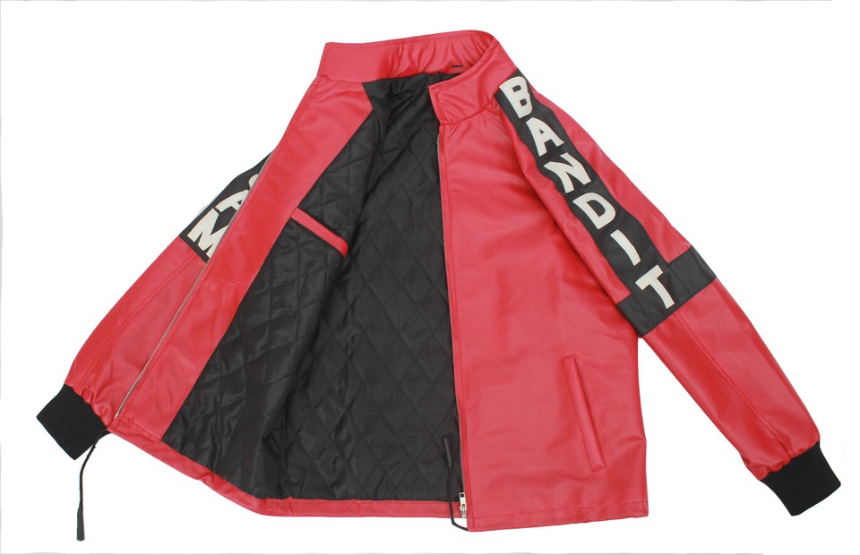 Burt Reynolds Smokey and the Bandit Red Trans Am Faux Leather Mens ...