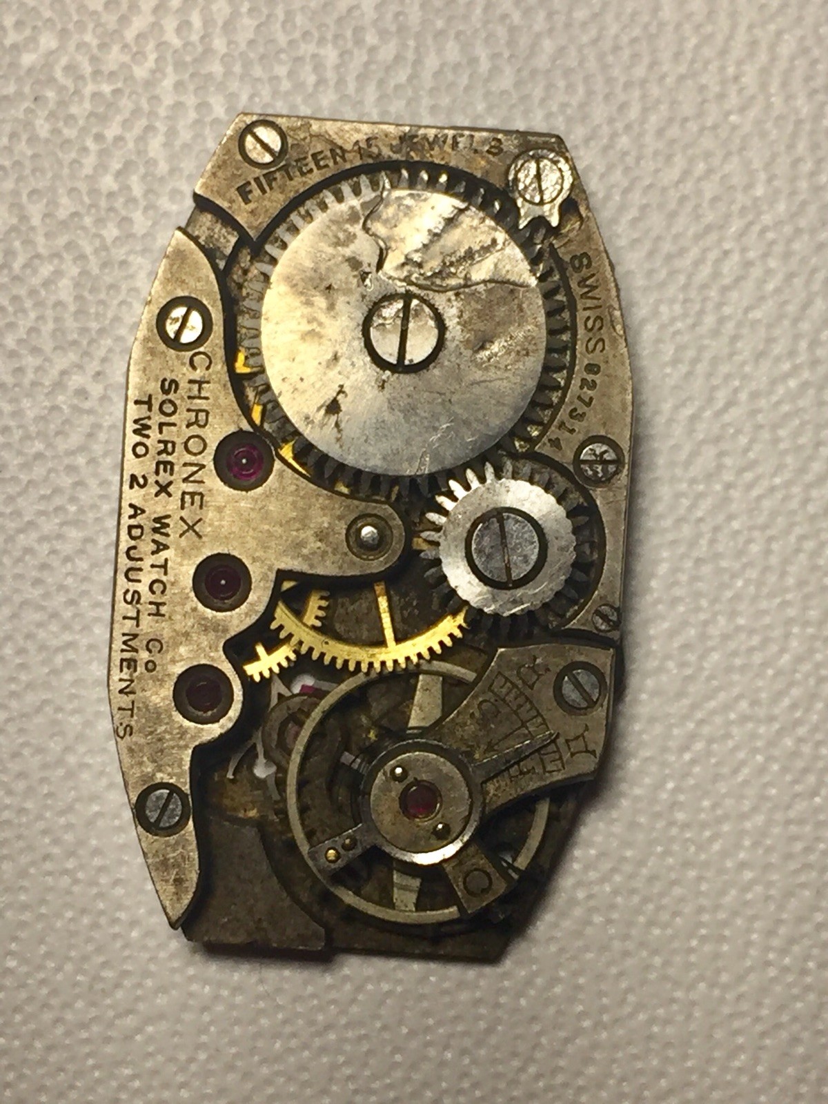 Antique Chronex Solrex Watch Company Wrist Watch Movement Steampunk ...
