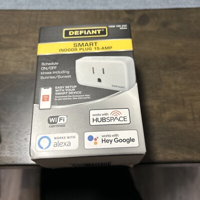 Defiant Smart Plug 15 Amp 120-Volt and Control With Phone. Alexa and ...
