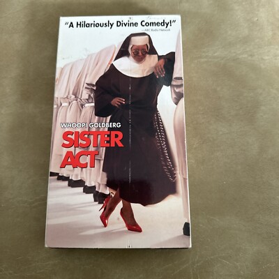 Sister Act 1992 VHS Video Tape Whoopi Goldberg, Maggie Smith, Harvey ...