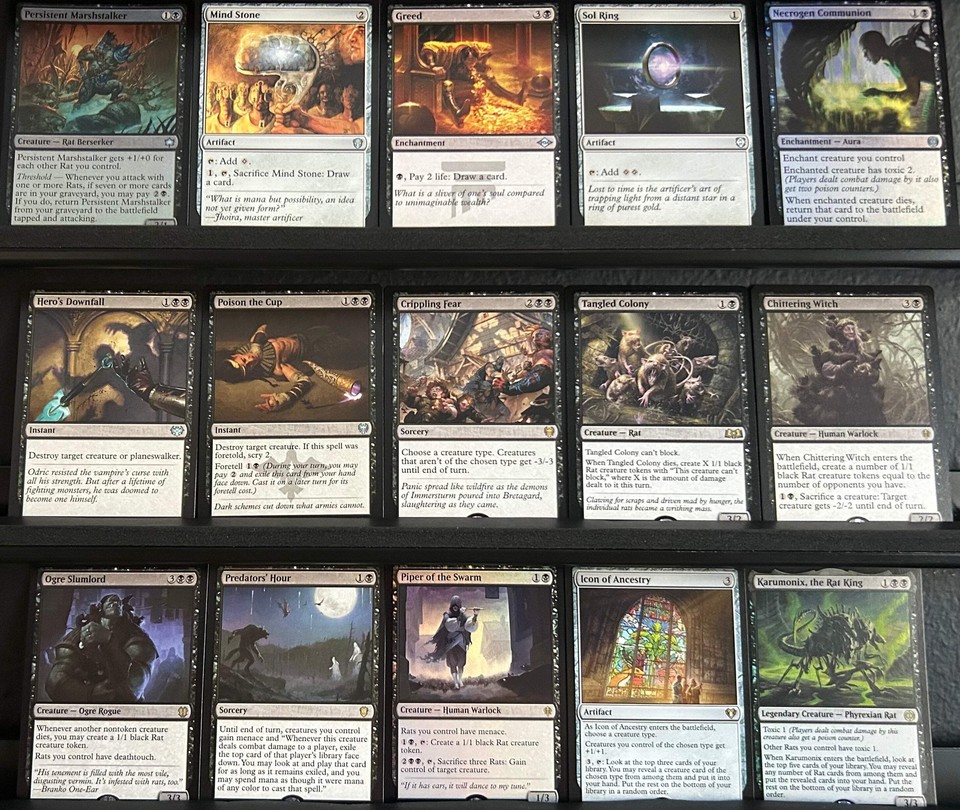 ***Custom Commander Deck*** Karumonix, the Rat King - Poisonous Rats ...