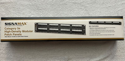 Signamax Category 5e 24-Port Patch Panel 24458MD-C5e | eBay