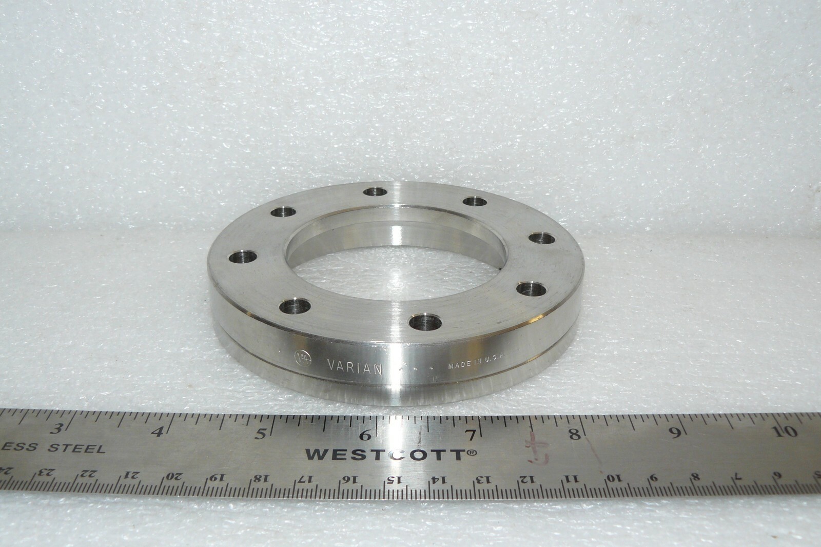 NEW VARIAN STAINLESS STEEL CONFLAT FLANGE 4.5" OD 8 BOLT HOLE | eBay