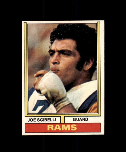 1974 TOPPS FOOTBALL CARD LOS ANGELES RAMS #257 JOE SCIBELLI NR.MINT ...