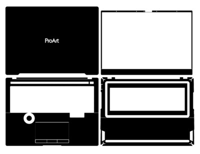 Carbon Vinyl Laptop Sticker Skin Decals Cover for ASUS ProArt 16 H7600Z ...