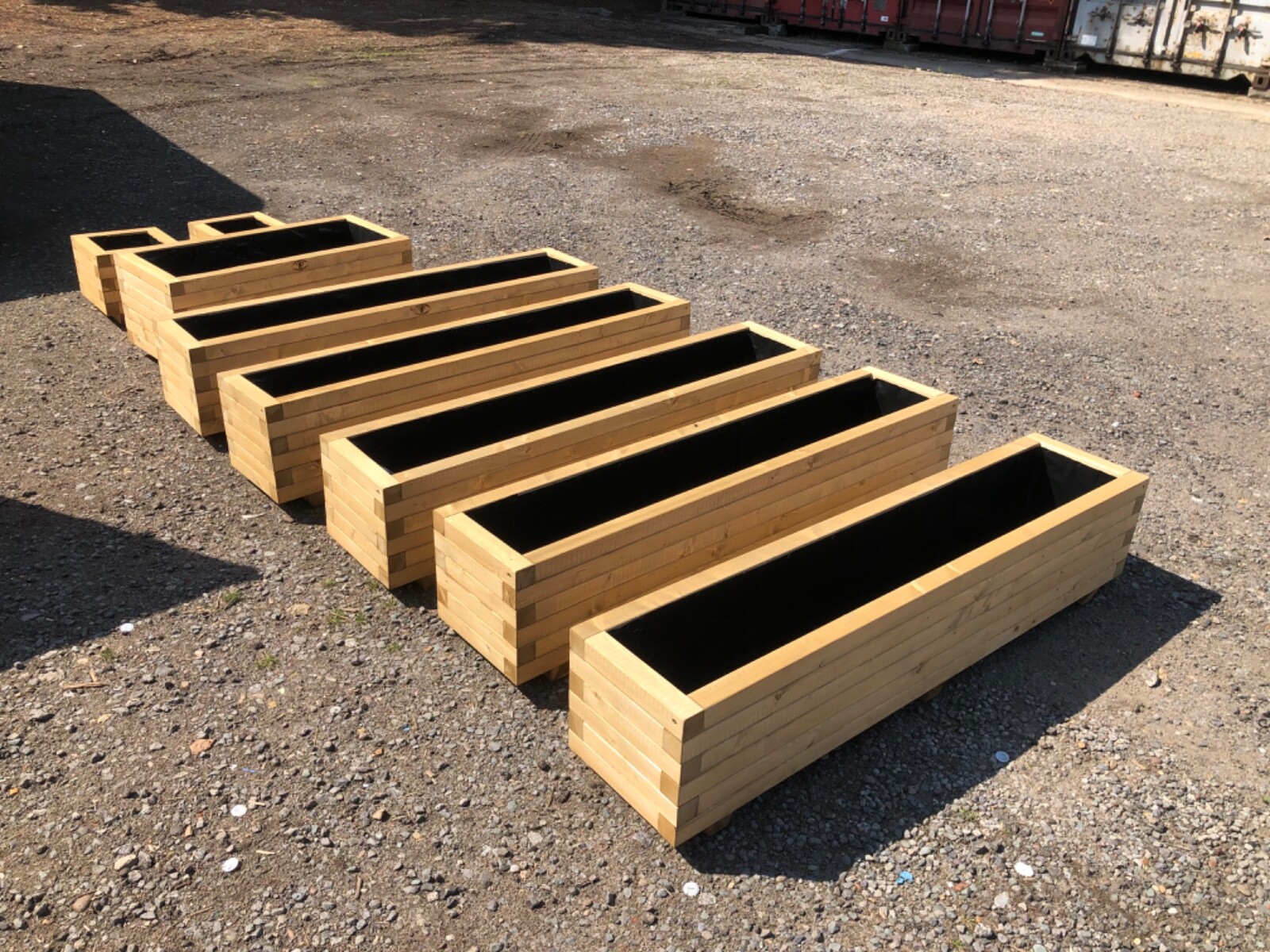 120cm Long Wooden Planter | eBay UK