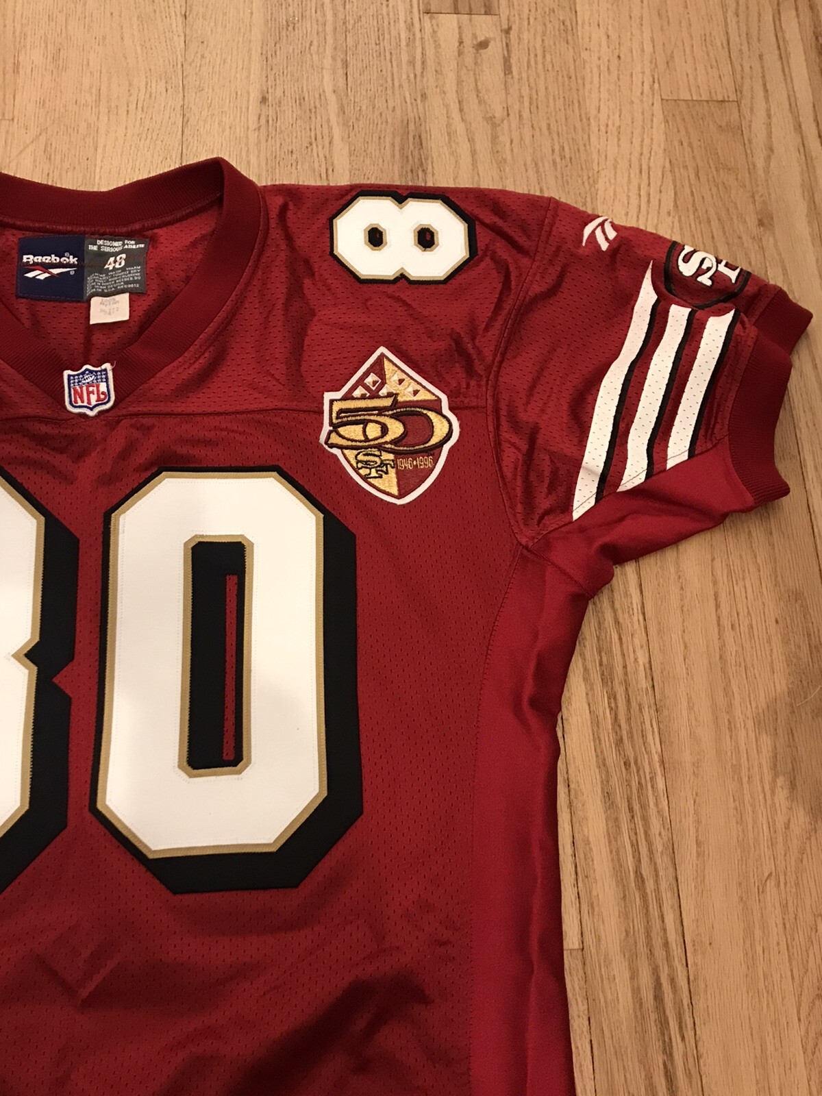 Jerry Rice Team issued San Francisco 49ers Jersey Game Used Worn Jersey ...