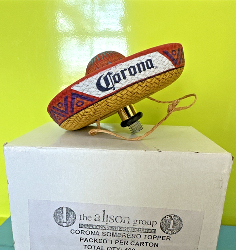 CORONA Cerveza Sombrero BEER Tap Handle Topper Cancun MEXICO Beach ...
