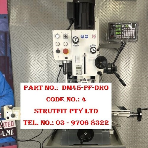 MILLING MACHINE G/Head METEX POWER DRO 240v Part No.: DM45-PF-DRO Code ...