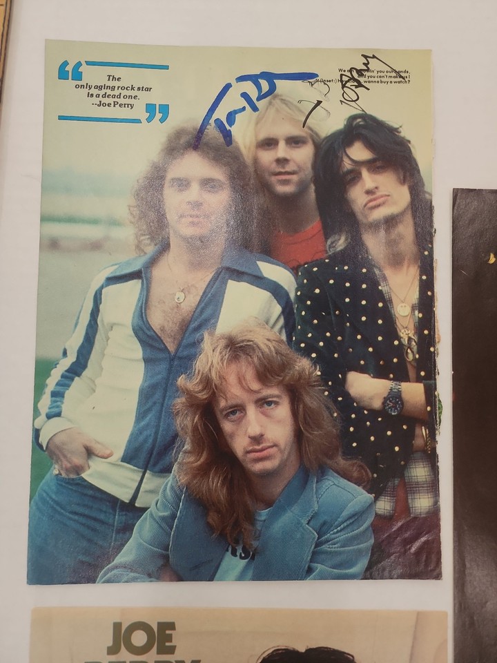 Aerosmith Band Signed Autograph Lot Steven Tyler, Joe Perry | eBay