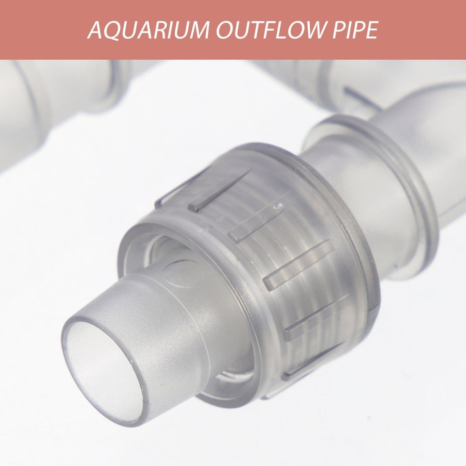2 Sets Aquarium Outflow Pipe Fish Filter Outlet Tubes Canister Intake ...