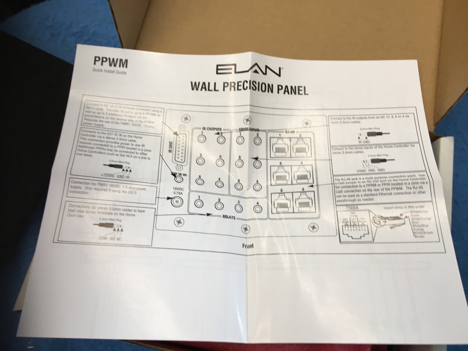 Elan Home Systems PPWN Precision Panel Elan g HC12 HC6 Add additional ...