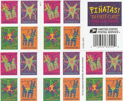 Scott# 5812-5815 PINATAS! 2023 MNH SELF-ADHESIVE FOREVER STAMPS ...