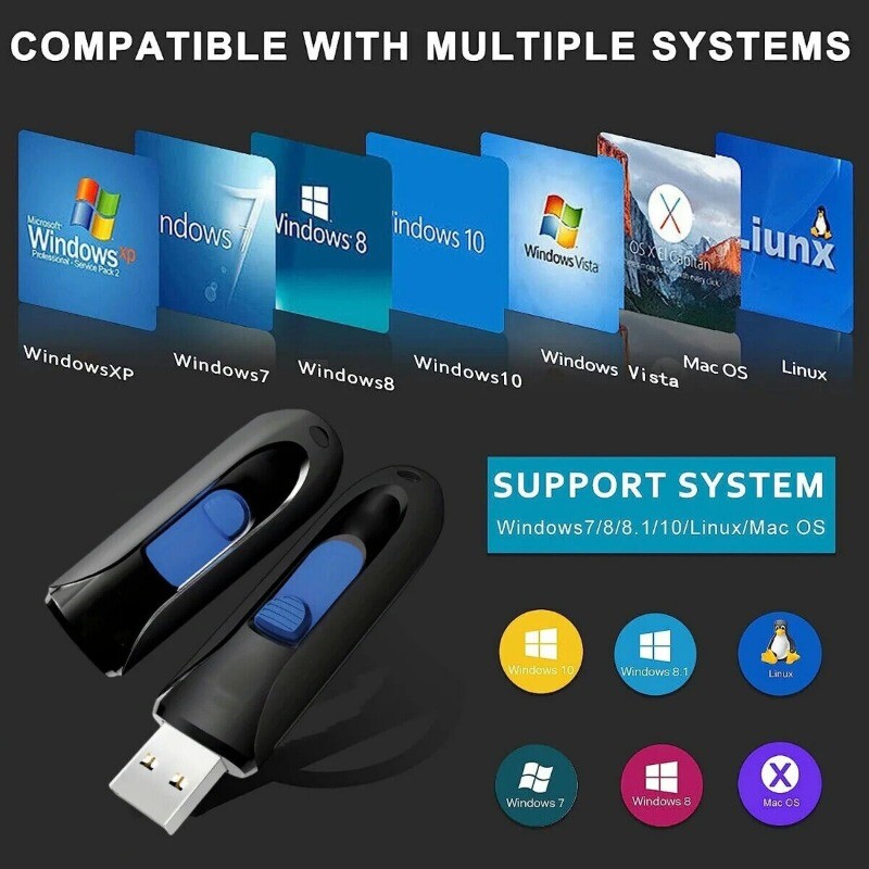 1TB/2TB USB Flash Drive Thumb U Disk Memory Stick Pen PC Laptop Storage ...