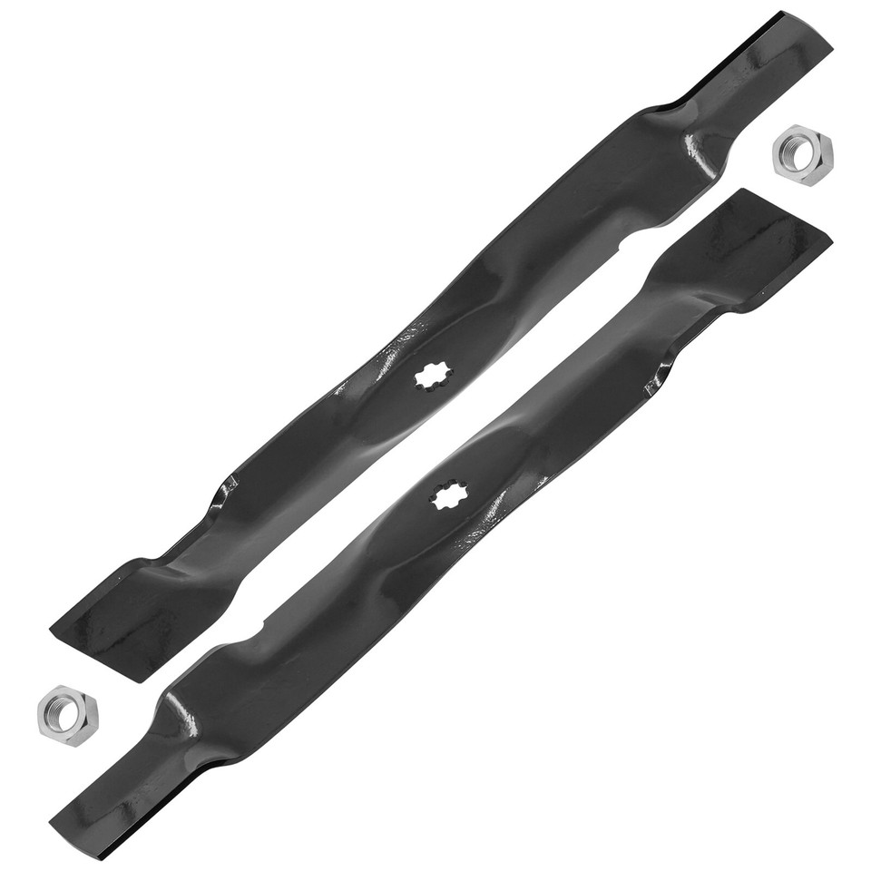 Deck Blade w/Lock Nut For John Deere D100 D105 D110 D120 D125 D130 42 ...