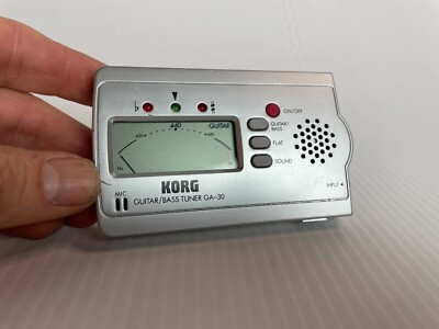Korg GA-30 N222 Ultra Compact Guitar and Bass Tuner High-Precision LCD ...