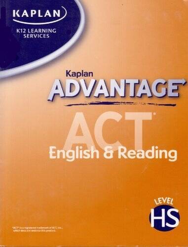 Kaplan Advantage ACT English and Reading Level HS - Paperback - VERY ...