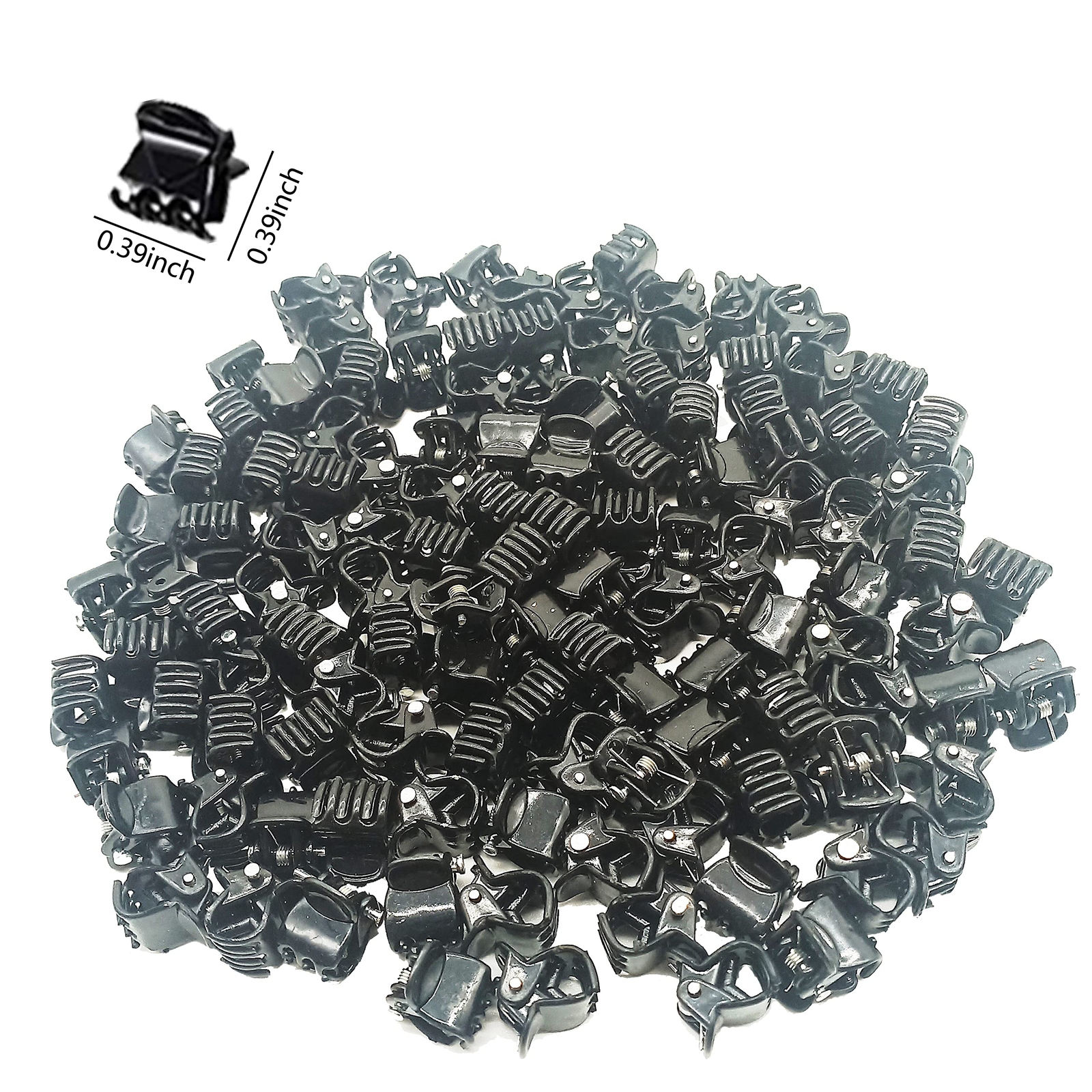 100 Pieces-Pack Mini Hair Claw Clips Plastic Claws Pins Clamps Small ...