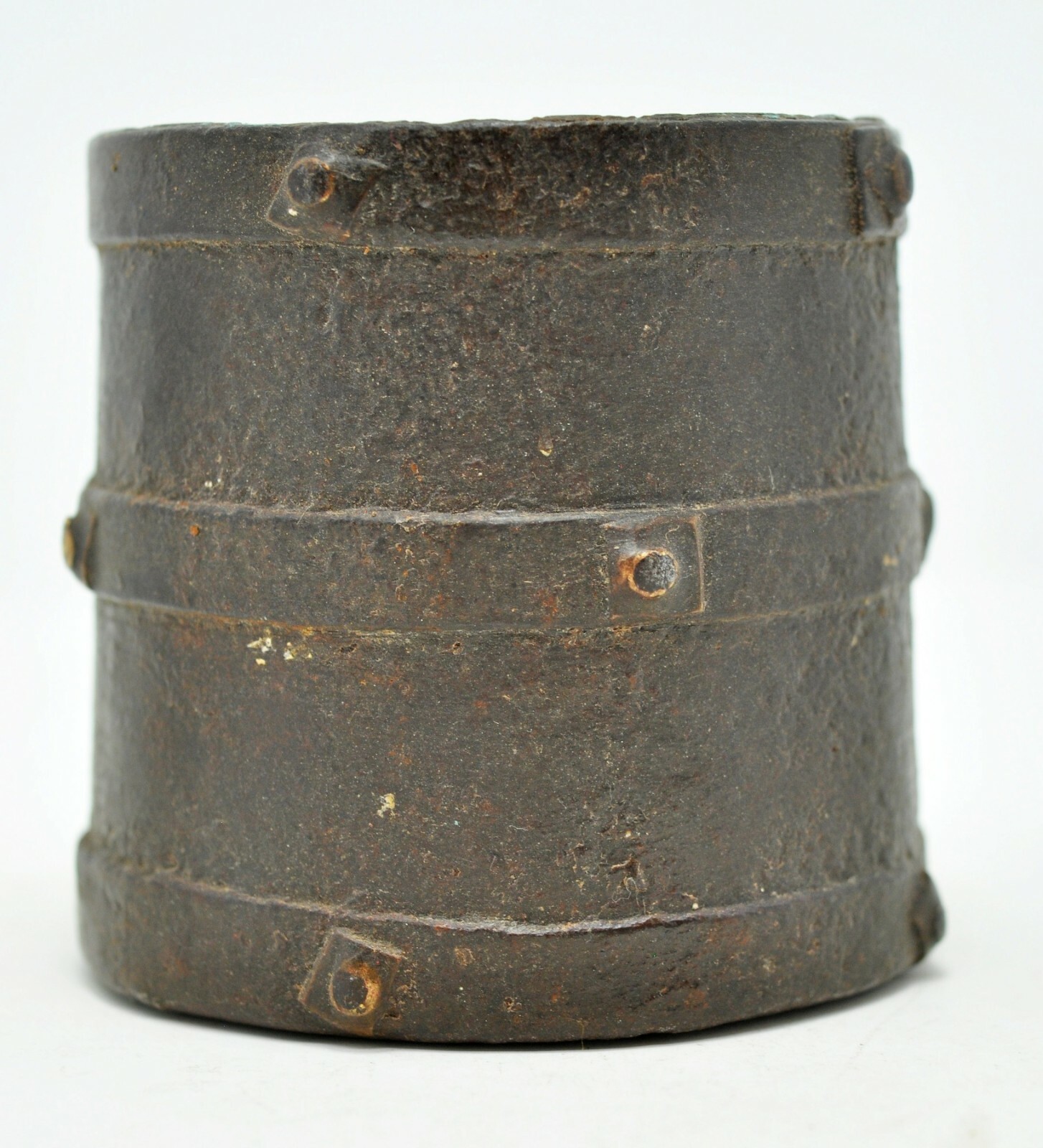 Antique Iron Small Grain Measuring Pot Paili Origin Old Hand Crafted ...