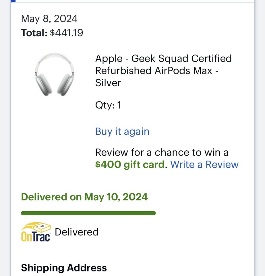 Apple AirPod Max (Lightning) - BestBuy Used | eBay