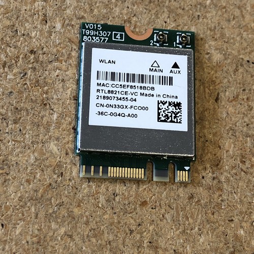 Dell OEM Realtek RTL8821CE WLAN WiFi 802.11ac / Bluetooth 5.0 Card ...