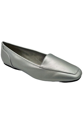 Easy Street Women's Thrill Square Toe Flats Silver | eBay