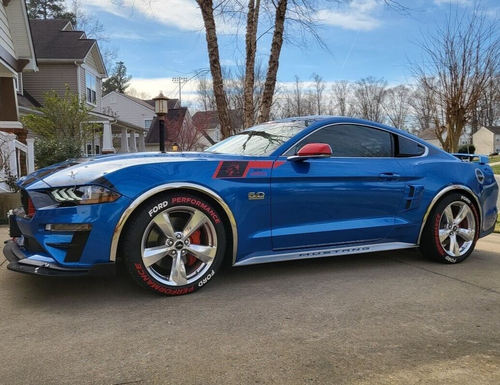 FITS FORD MUSTANG 2015-2016 POLISHED STAINLESS STEEL FENDER TRIMS LONG ...