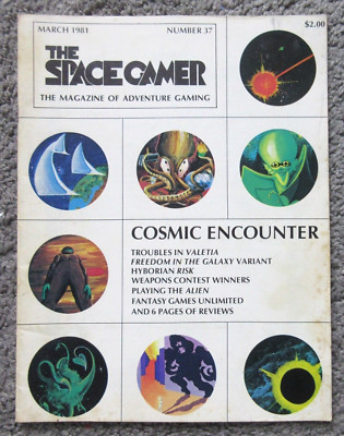 VTG RARE SPACE GAMER MAGAZINE 1981 #37 COMPUTER ALIEN FANTASY SCI-FI D ...