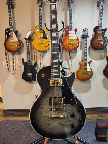 Chibson Custom LP Guitar 5A Quilted maple top Ebony fingerboard, Frets ...
