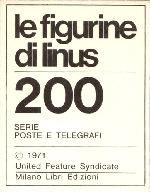 figurina Linus Peanuts Schulz Milano Libri 1971 near mint condition ...