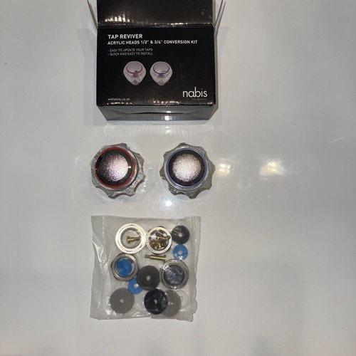 Replacement HOT & Cold TAP Heads 1/2'' & 3/4" Tap Reviver c/w ...
