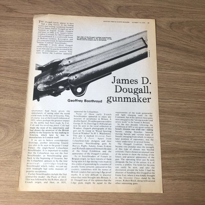 GUNS48 G. BOOTHROYD ARTICLE “JAMES D. DOUGALL, GUNMAKER” | eBay