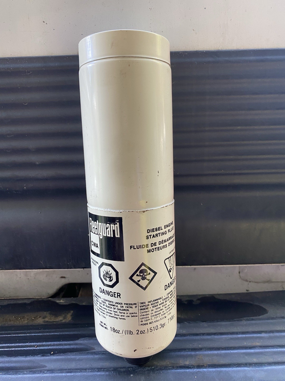 NOS Fleetguard Ether Start Cylinder – 18 oz – OEM Diesel Cold Start Aid ...