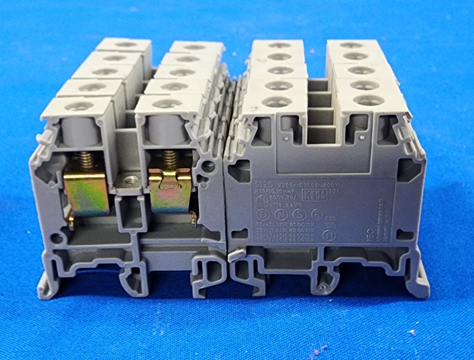 ENTRELEC TERMINAL BLOCK M10 B4 600V 70A SCREW CLAMP DIN-RAIL MOUNT ...