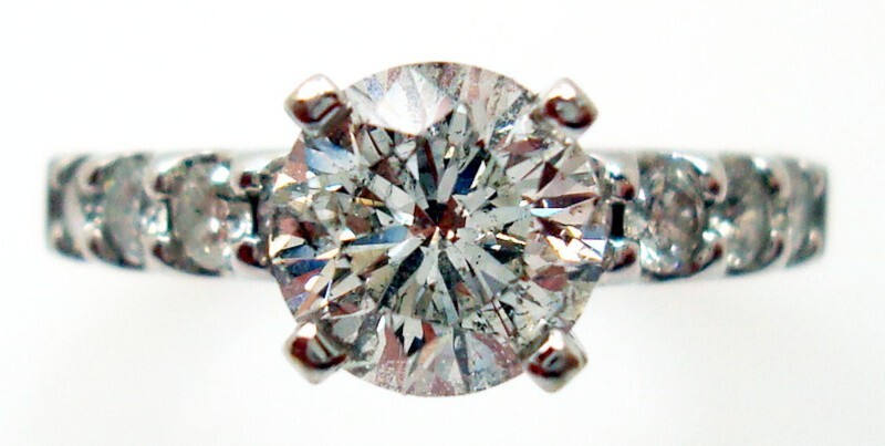 14k 1.14ct Round Genuine Natural Diamond Engagement Ring w/ GSI Report ...