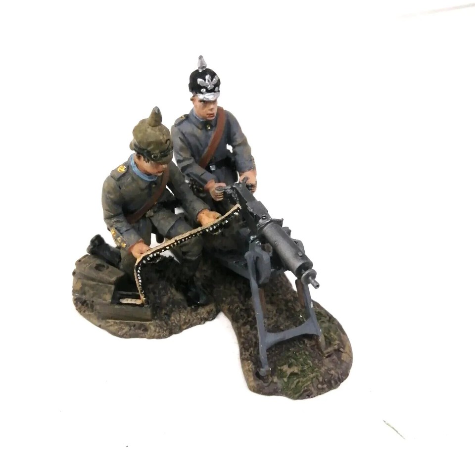 regal RARE German Jaegers Maxim Gun Team WW1 metal diecast figures (56 ...