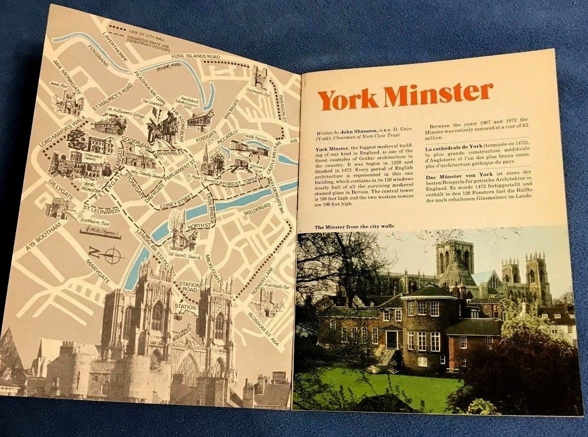 vintage (LOT OF 2) YORK MINSTER CITY AND THE UNDERCROFT PAPERBACK BOOKS ...