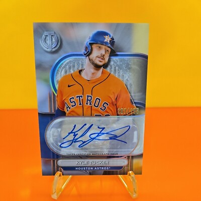 2024 Topps Tribute Kyle Tucker BLUE AUTOGRAPH #TA-KT /199 HOUSTON ...