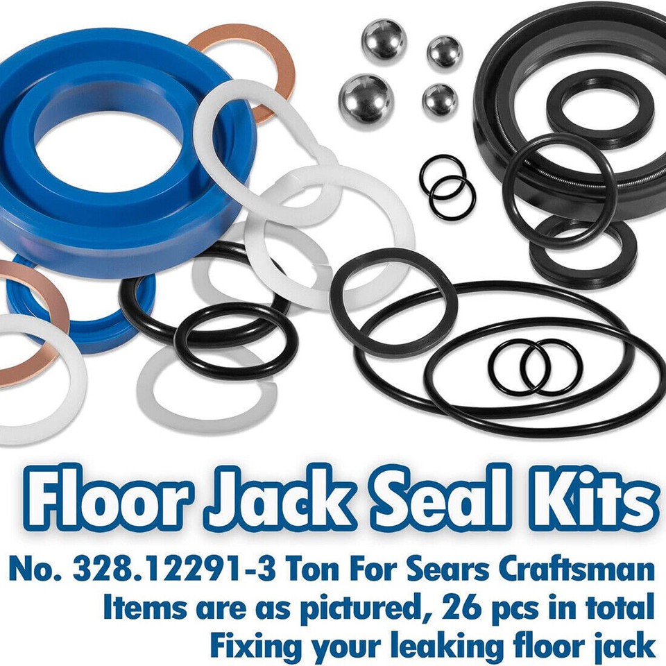 For Sears Craftsman 3 Ton Floor Jack Seals Replacement Parts Kit 328. ...