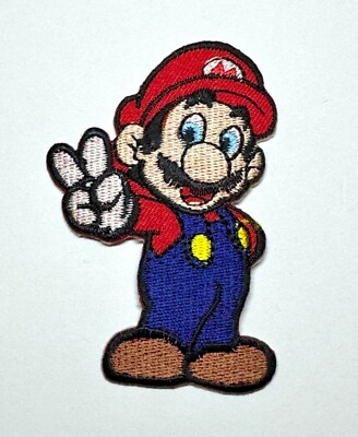 Embroidered Patch - Super Mario Bros - Mario - NEW - Iron-on/Sew-on | eBay