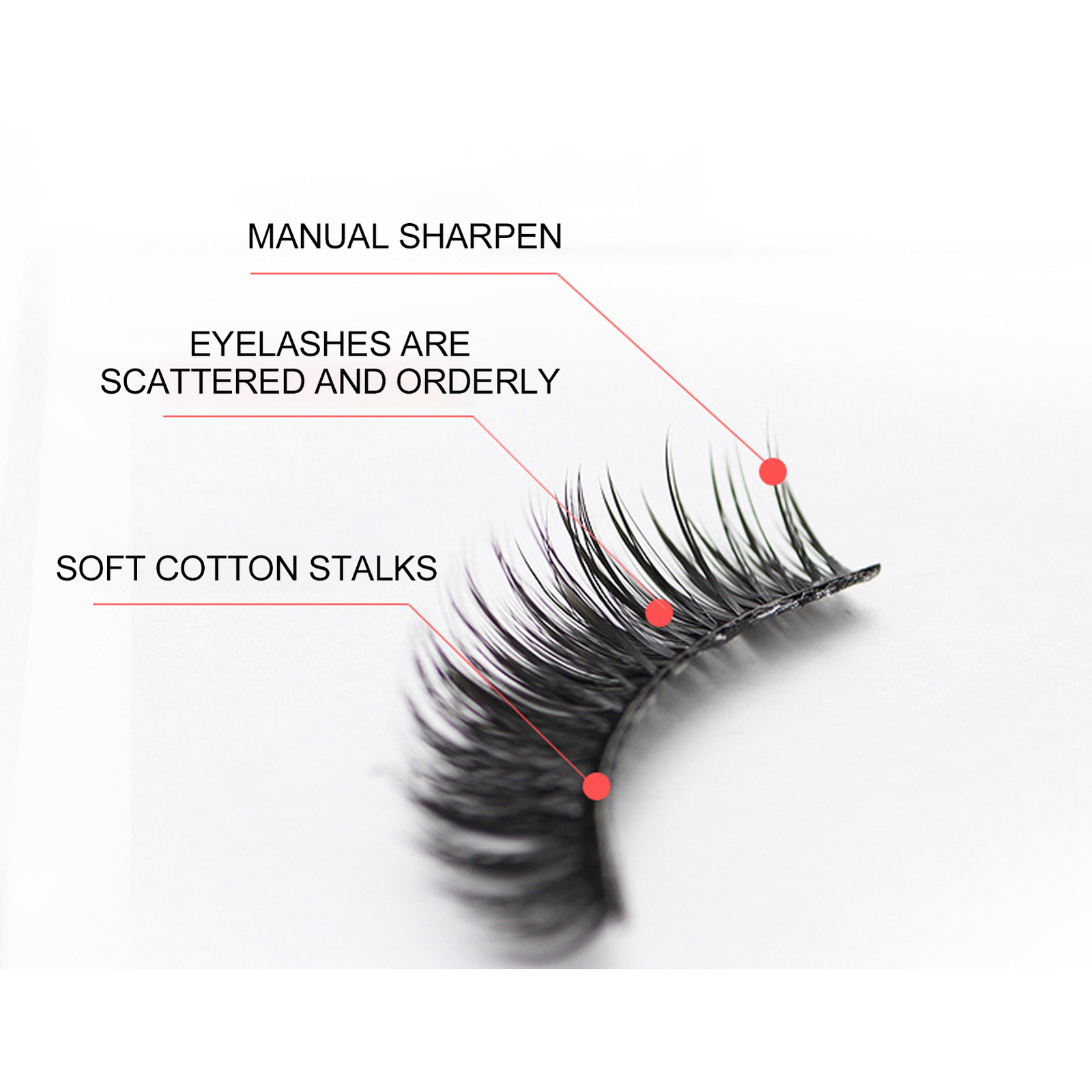 (218)10 Pairs False Eyelashes 3D Handmade Natural Look Fake Cross ...