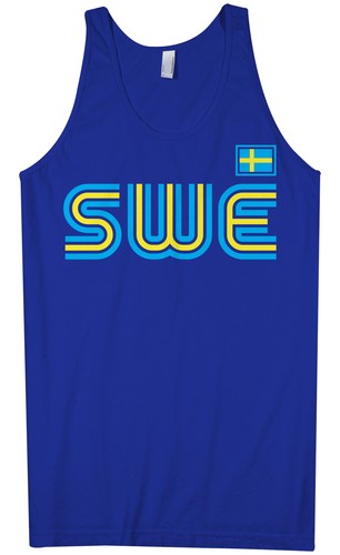 Sweden Athletic Retro Series Men's Tank Top Soccer | eBay