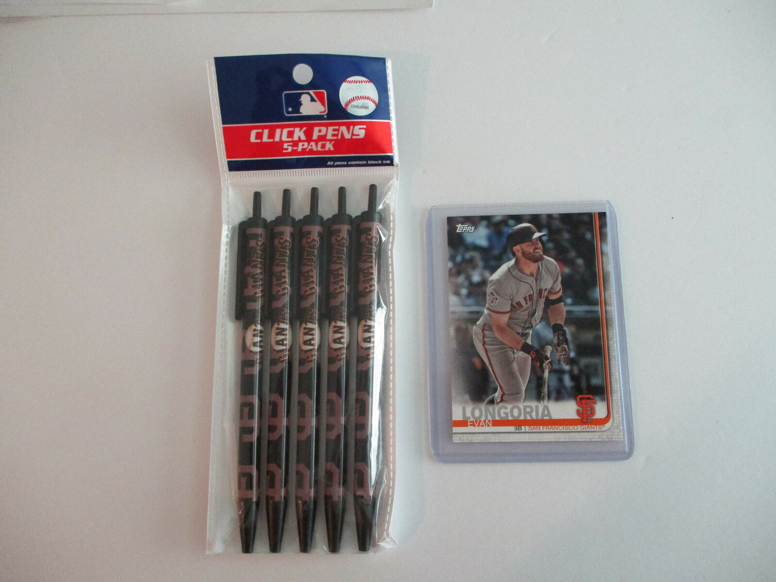 SAN FRANCISCO GIANTS 5-PACK PENS PLUS COLLECTIBLE PLAYER CARD | eBay