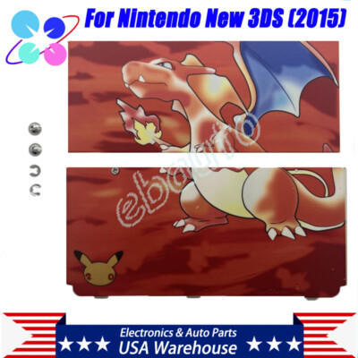 Pokemon Red Charizard Battery Cover Housing Shell Case For Nintendo New ...