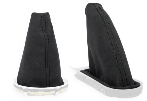 FOR MINI COOPER R56 06-13 GEAR SHIFT BOOT HANDBRAKE GAITER ALCANTARA s ...