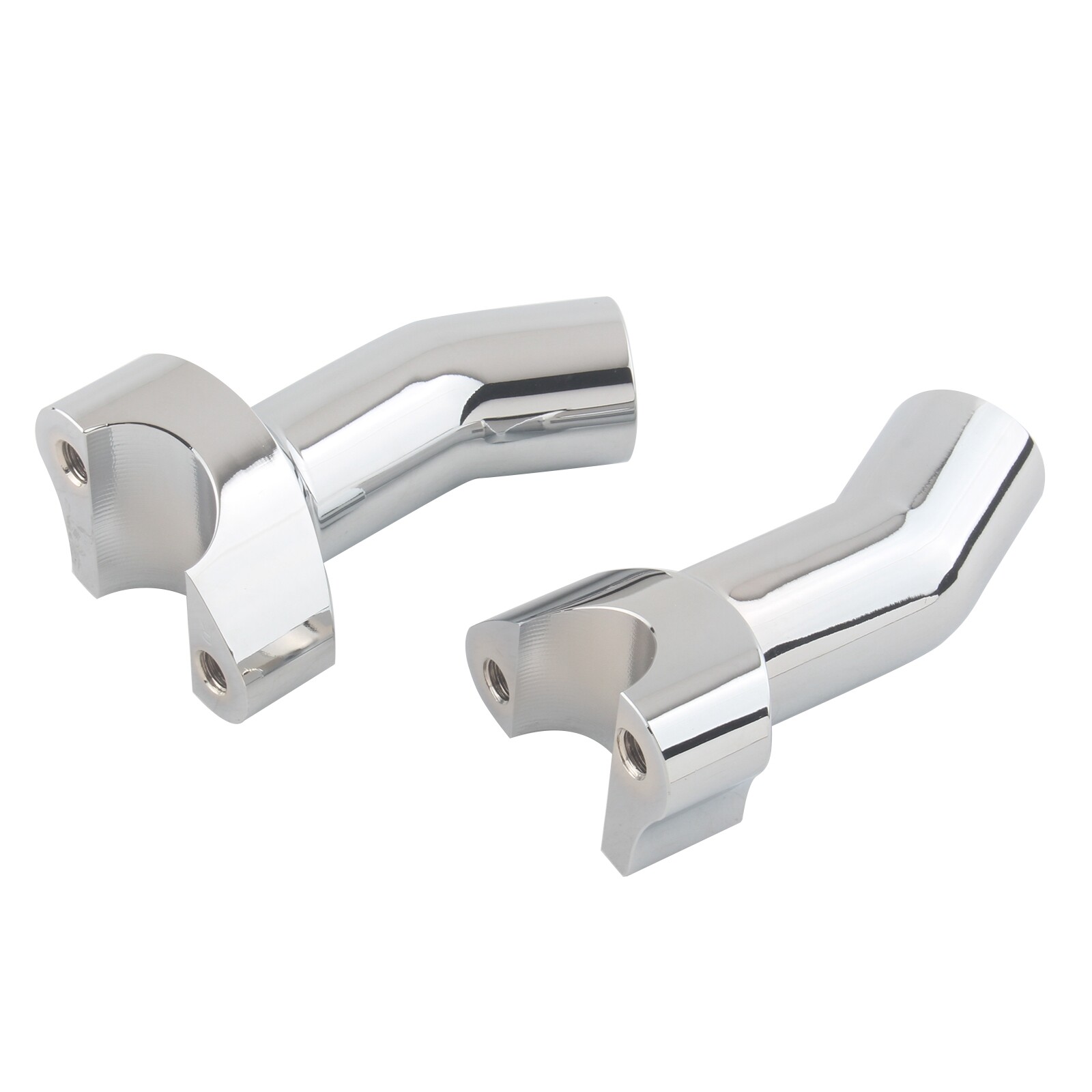 Chrome 3.5" Pullback Handlebar Risers For Harley Breakout Heritage ...