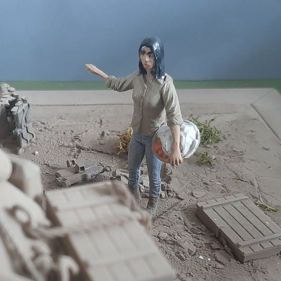 1:35 Diorama of Israeli Military M51 Super Sherman Tank Model 10.5in x ...