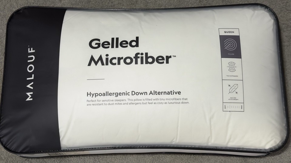 Malouf Z Gelled Microfiber Bed Pillow - Queen ZZQQ00GM *NEW* | eBay