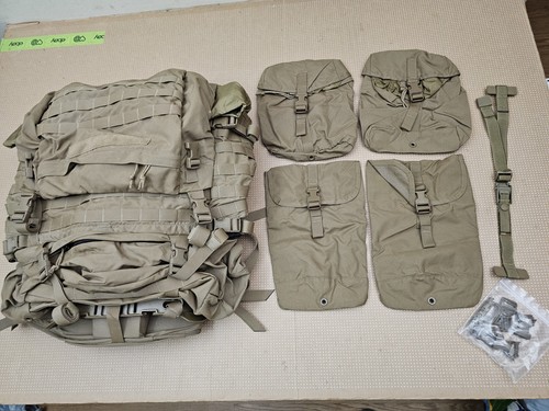 USMC FILBE Main Pack Bundle Field Bag w/ Frame Coyote Brown Backpack ...