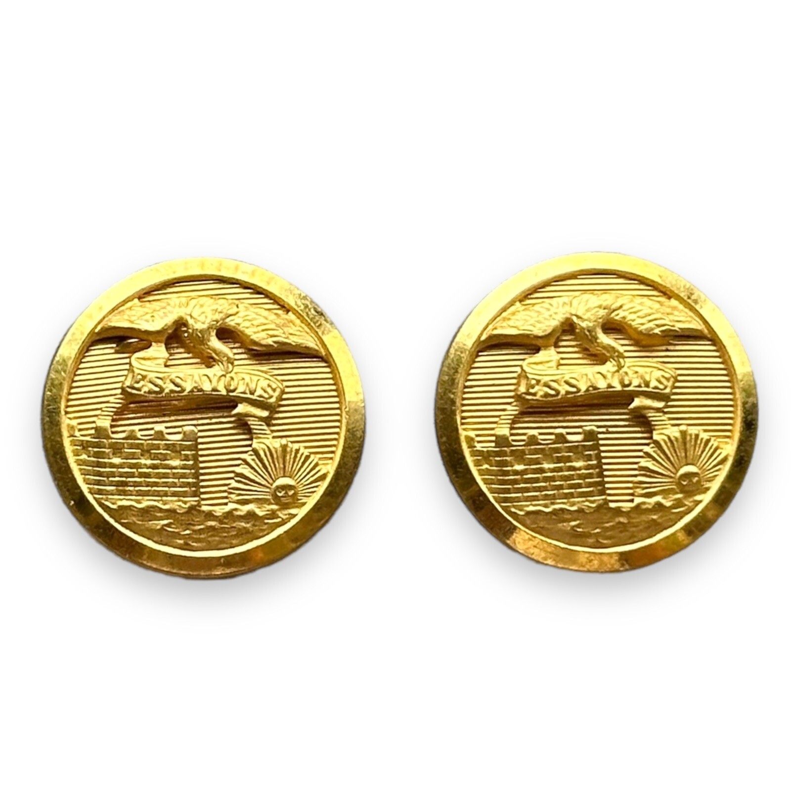 Vintage (Lot of 2) Essayons US Army Corps Engineers Uniform Button ...